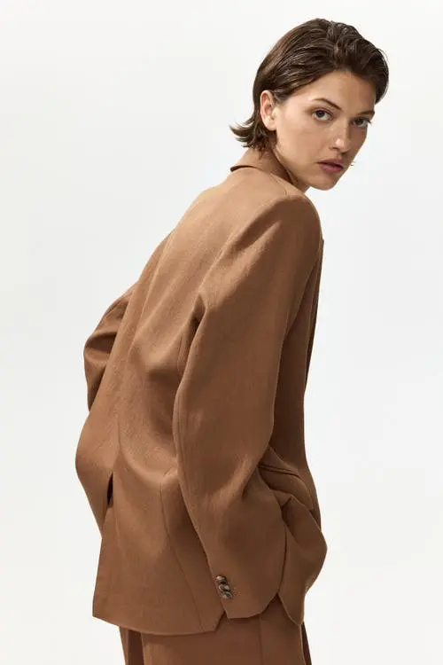 H&m Single-breasted Oversized Blazer