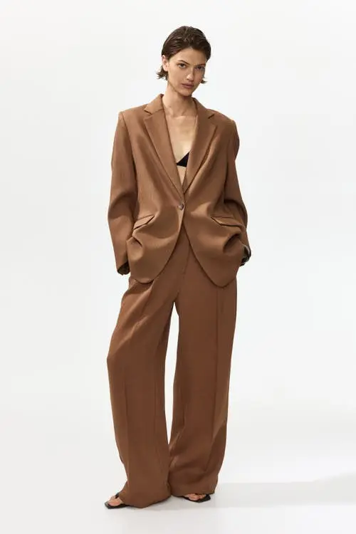 H&m Single-breasted Oversized Blazer