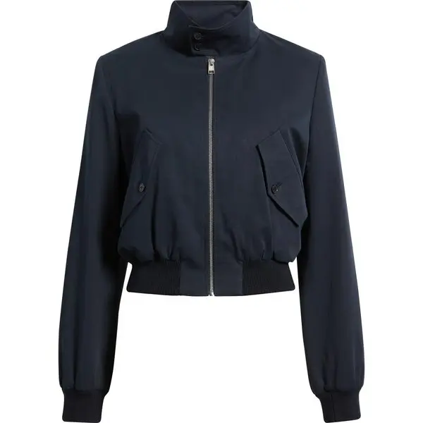 FRAME The Harrington Cotton Jacket - Navy