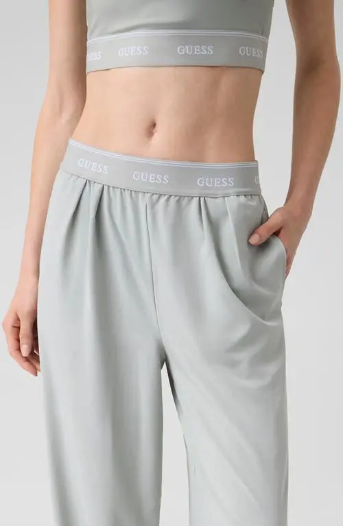 Guess Selene Wide Leg Sweatpants With Logo Waistband