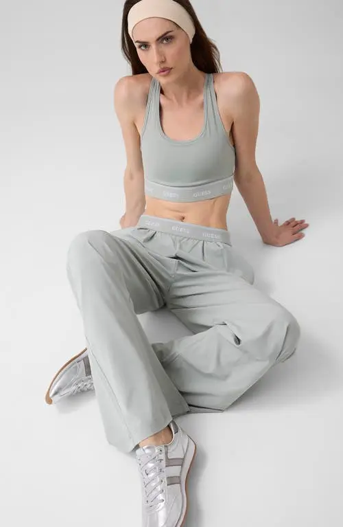 Guess Selene Wide Leg Sweatpants With Logo Waistband
