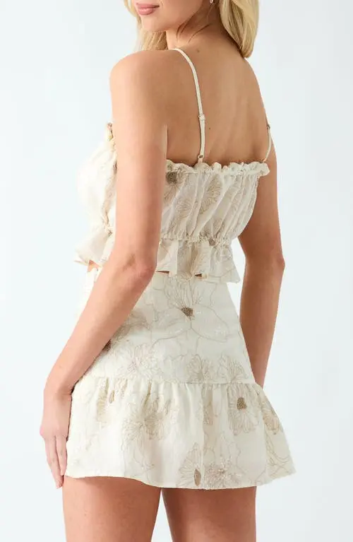 Guess Hayden Ruffle Crop Camisole