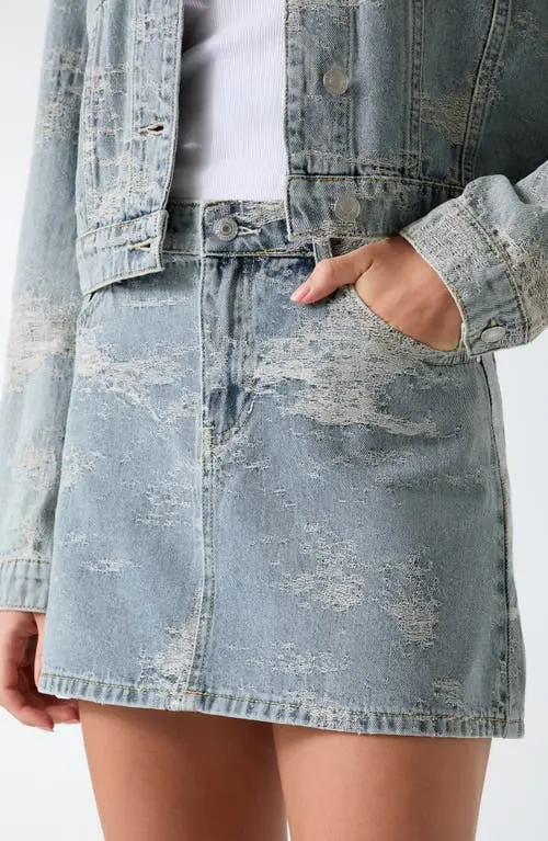 Guess Faith Distressed Denim Miniskirt