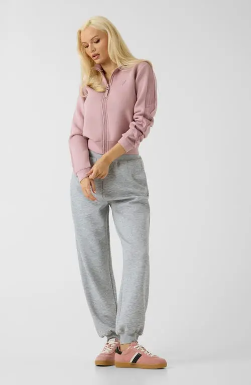 Guess Allie Scuba Knit Zip Front Sweatshirt