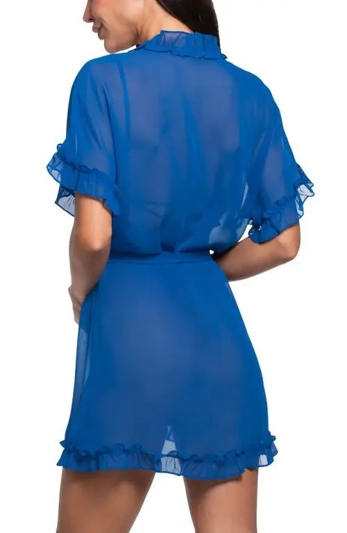 IN BLOOM BY JONQUIL Rosemary Lace Trim Short Sleeve Chiffon Wrap