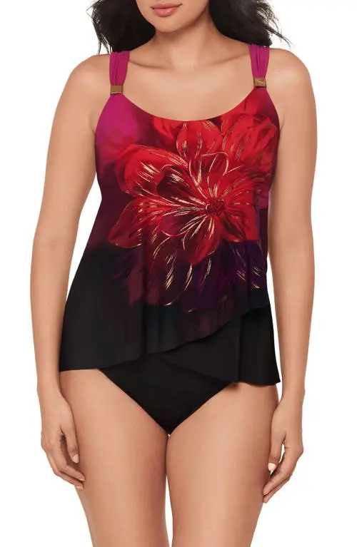 Miraclesuit Petali Rosa Dazzle One-piece Swimsuit - Black/multi