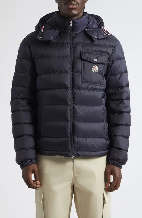 Moncler Verith Hooded Down Jacket - Midnight Blue