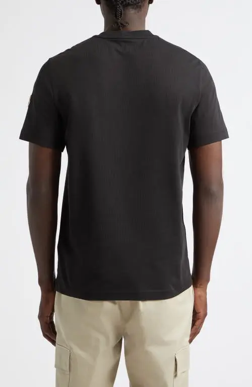 Moncler Logo Patch Graphic T-shirt - Black
