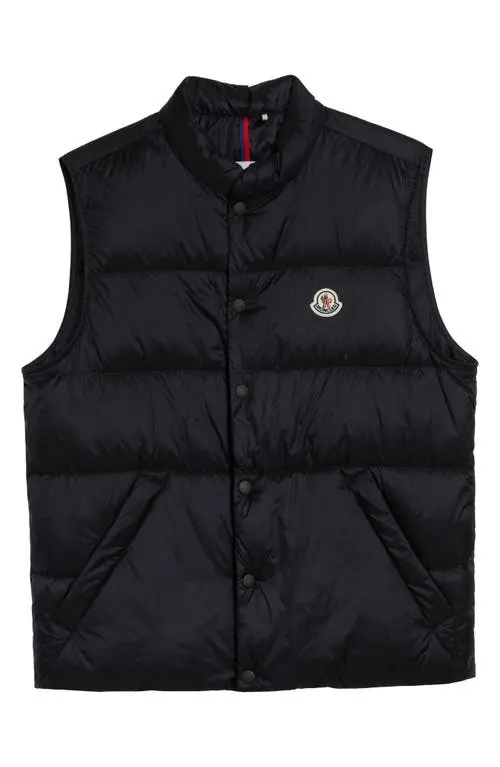 Moncler Quilted Down Vest - Black