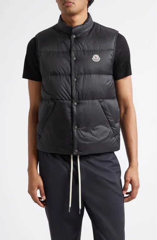 Moncler Quilted Down Vest - Black