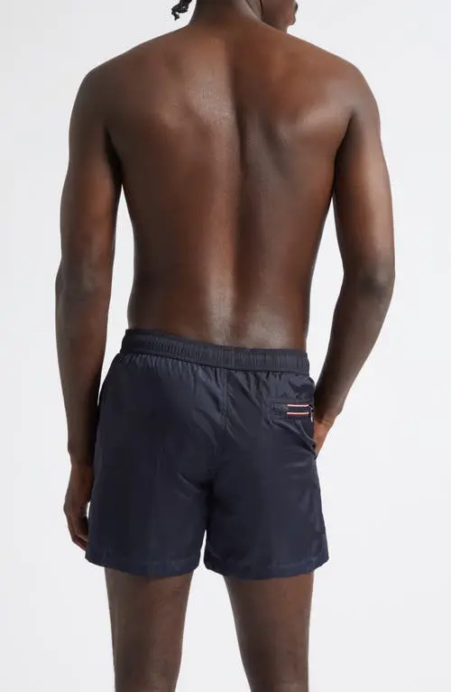 Moncler Logo Patch Swim Trunks