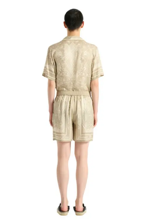 Balmain Printed Foulard Pyjama Shorts