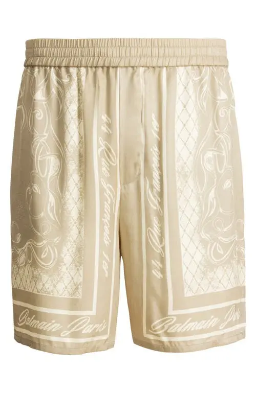 Balmain Printed Foulard Pyjama Shorts