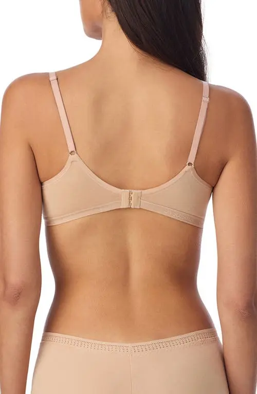 ON GOSSAMER Cabana Cotton Wirefree Push-up Bra - Champagne