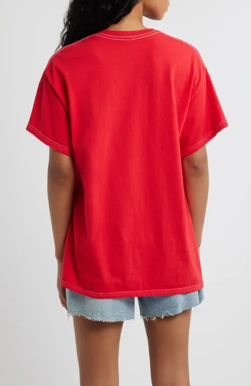 MERCH TRAFFIC Nirvana Heart Shaped Cotton Graphic T-shirt