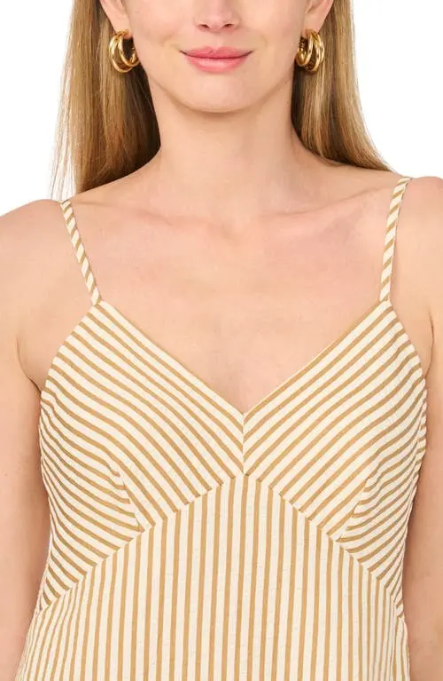 Vince Camuto Sleeveless Stripe High-low Midi Dress