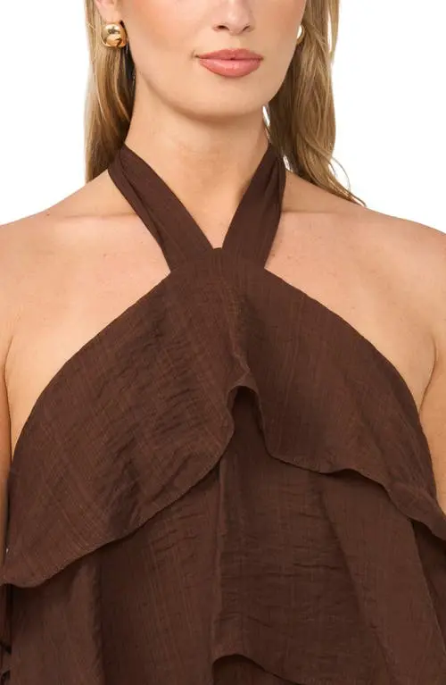Vince Camuto Tiered Halter Midi Dress