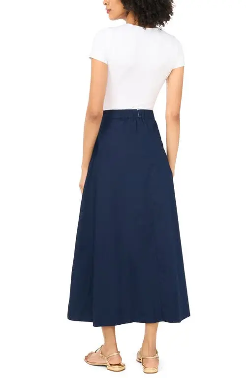 Vince Camuto Poplin Maxi Skirt