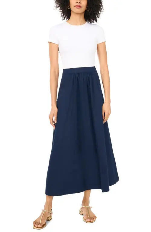 Vince Camuto Poplin Maxi Skirt