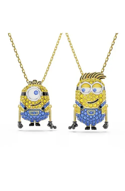 SWAROVSKI Set Of 2 Minion Best Friend Necklaces - Gold/multi