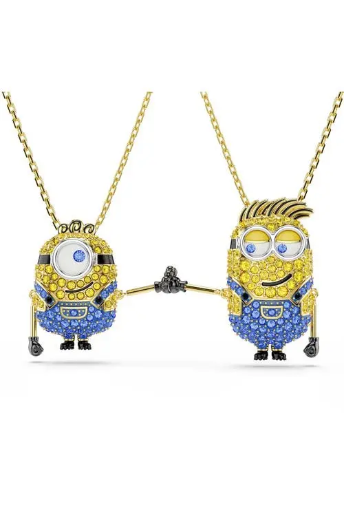 SWAROVSKI Set Of 2 Minion Best Friend Necklaces
