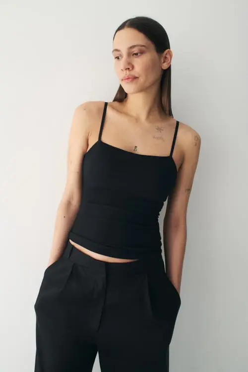 H&m Cooling Four-way Stretch Slim Fit Strappy Top