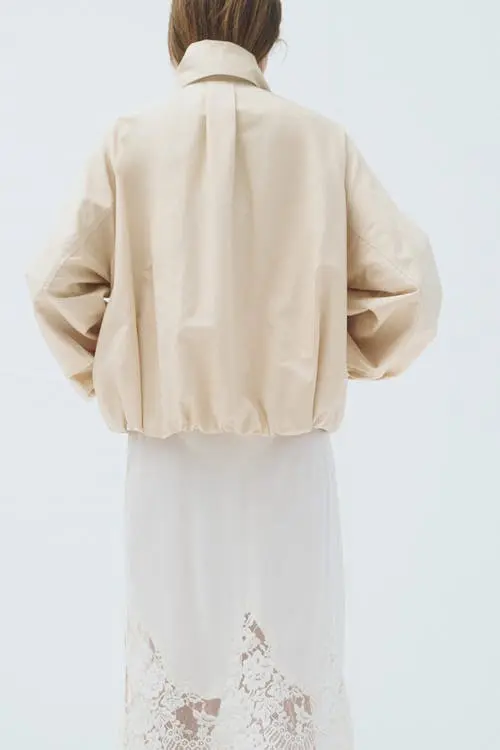 H&m Scarf-collar Linen-blend Jacket