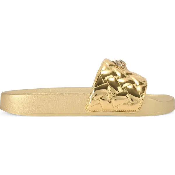 Kurt Geiger Meena Eagle Slide Sandal - Gold