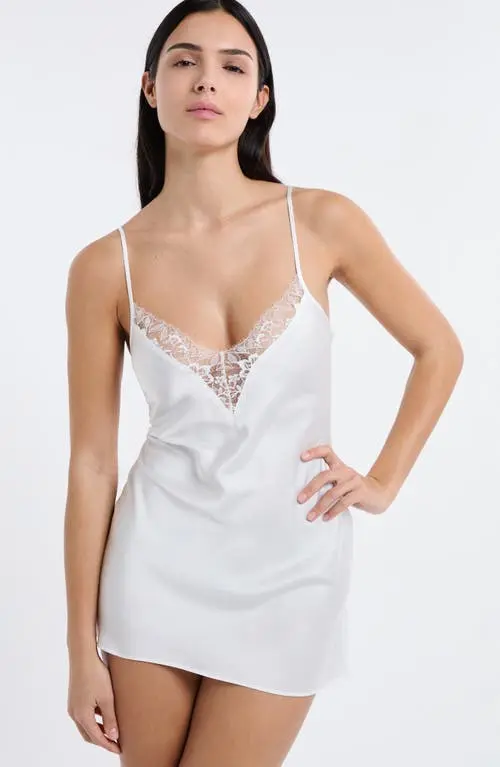 ETAM Mascarade Lace Trim Satin Chemise