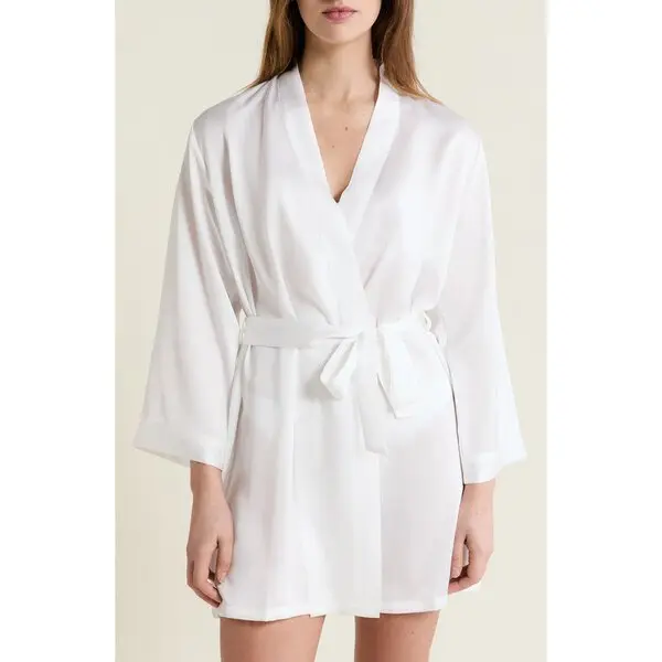 ETAM Marry Me Deshabille Satin Robe - White