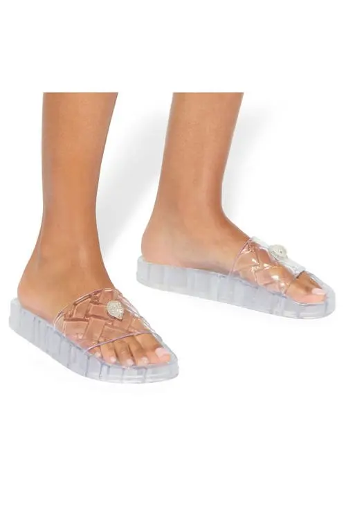 Kurt Geiger Meena Jelly Slide Sandal - Clear