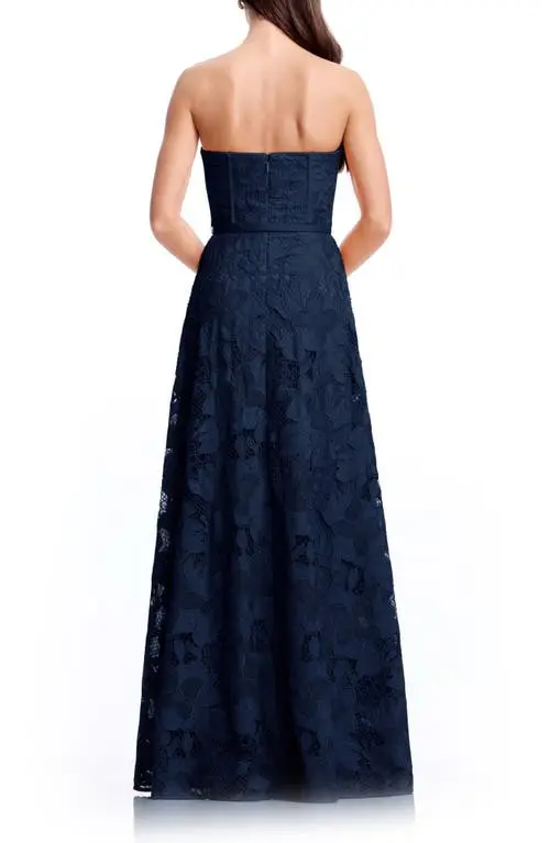 Dress The Population Pierson Floral Lace Strapless Gown