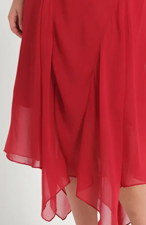 ESTELLE Holly Handkerchief Hem Midi Dress