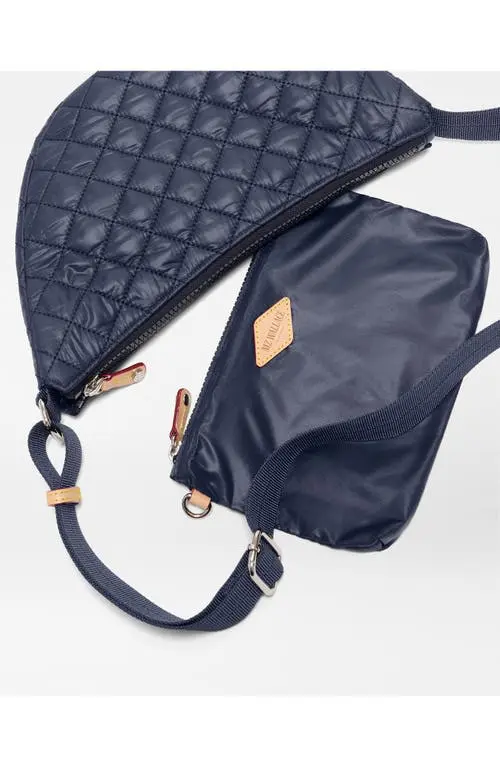 Mz Wallace Small Metro Shoulder Bag - Navy
