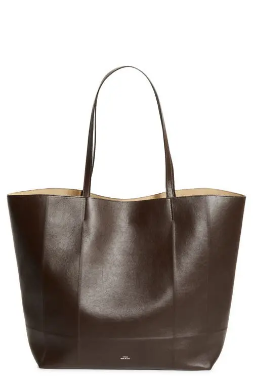 TOTEME Roam Leather Tote - Brown