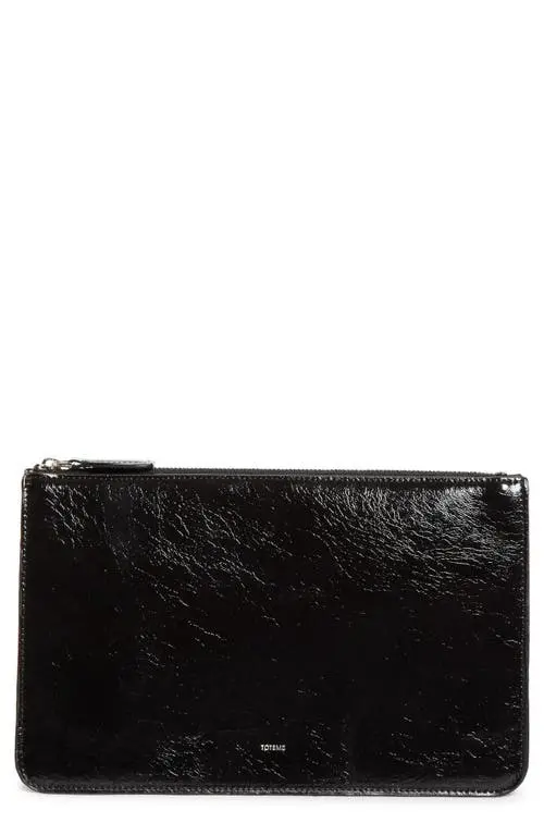 TOTEME Threefold Naplak Leather Clutch
