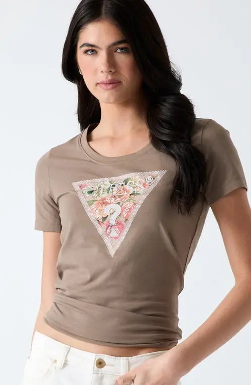 Guess Peony Triangle Graphic T-shirt