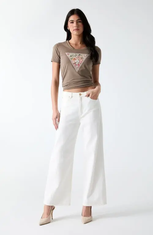 Guess Peony Triangle Graphic T-shirt
