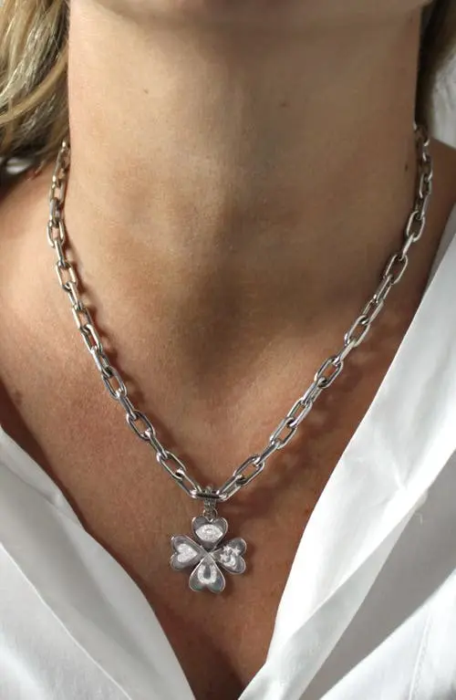 Adina Reyter Good Luck Diamond Clover Pendant