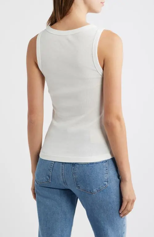 A.REN Julianna Ribbed Cotton Tank