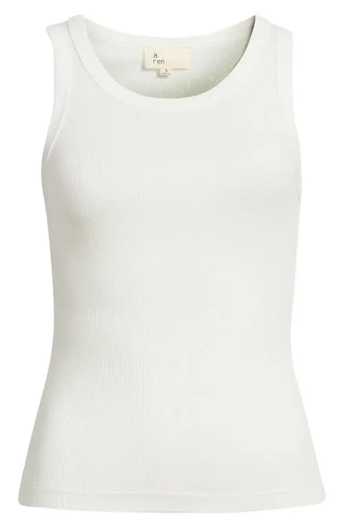 A.REN Julianna Ribbed Cotton Tank