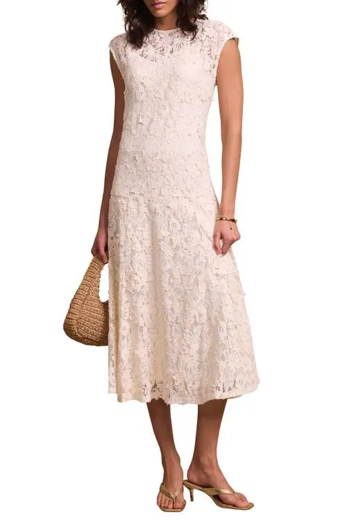 Mint Velvet Lace Maxi Dress - Cream