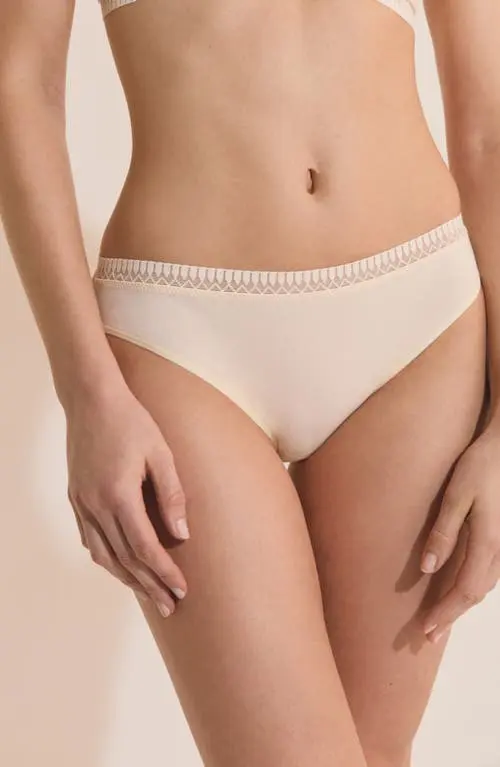 ETAM Happily Stretch Cotton High Cut Briefs - Vanilla