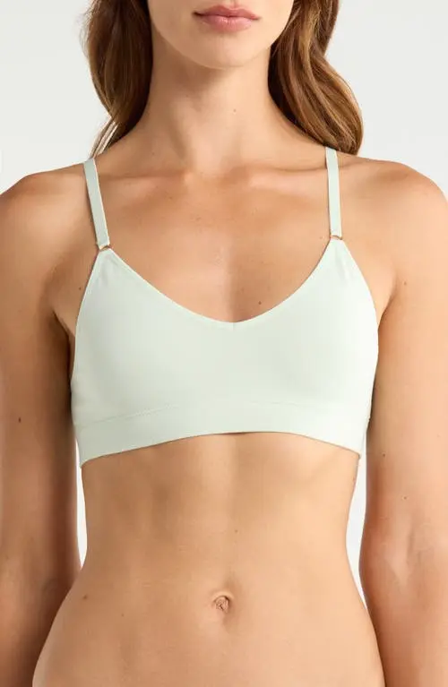 ETAM Amande Optimal Comfort Cotton Blend Bralette - Anise