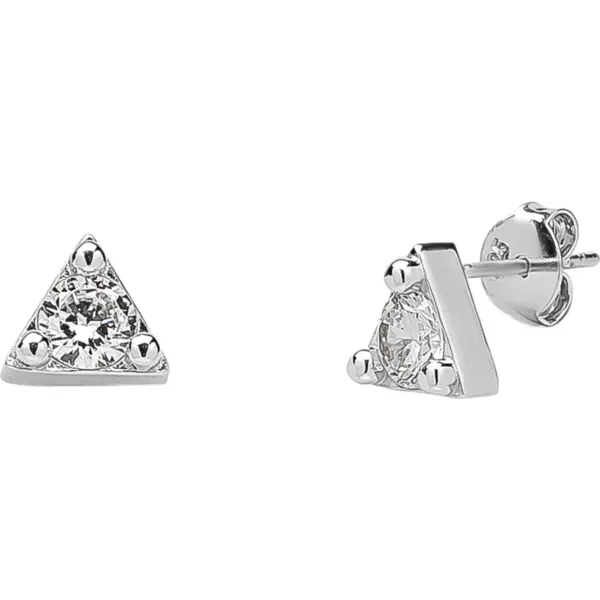 SPERO LONDON Triangle Sterling Stud Earring - Silver