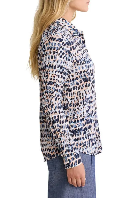 NZ BY NIC AND ZOE Spotted Cotton Button-up Shirt