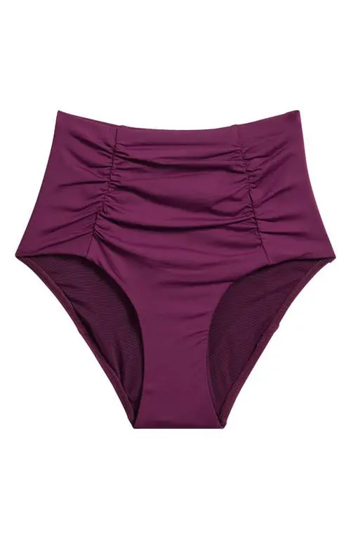 SEA LEVEL Shirred High Waist Bikini Bottoms