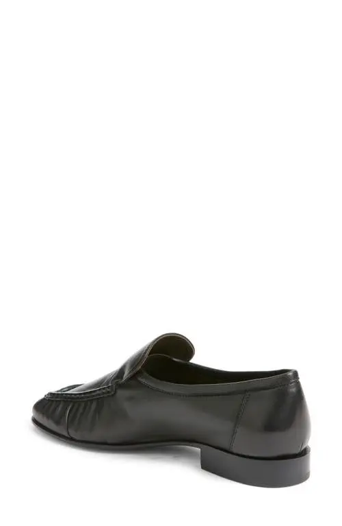 THE ROW Soft Two Loafer - Black