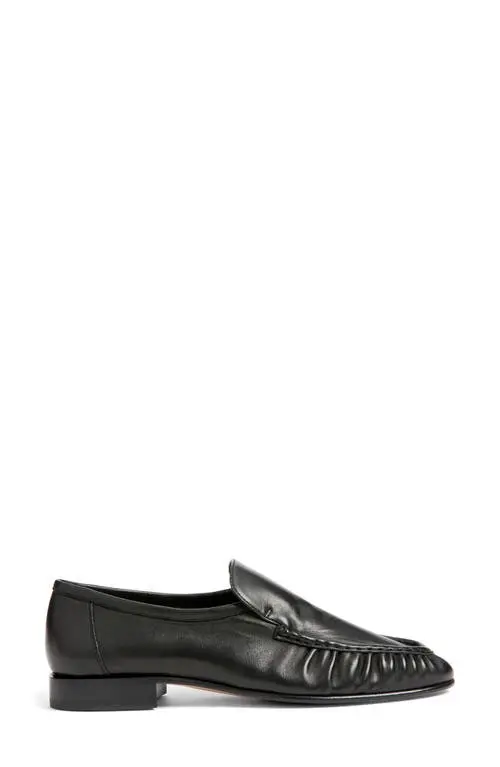 THE ROW Soft Two Loafer - Black