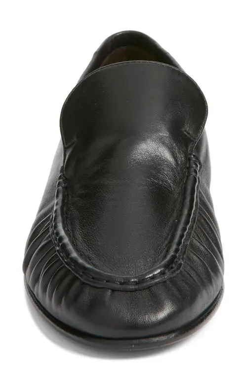 THE ROW Soft Two Loafer - Black